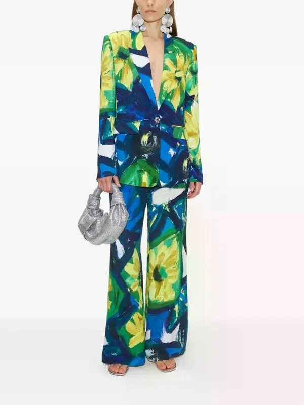 SIMONMILLER Abstract Floral Print Trousers