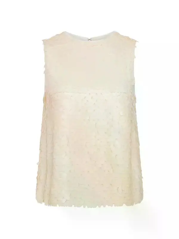 SIMONMILLER Shirley Sequin Embellished Top - Neutrals