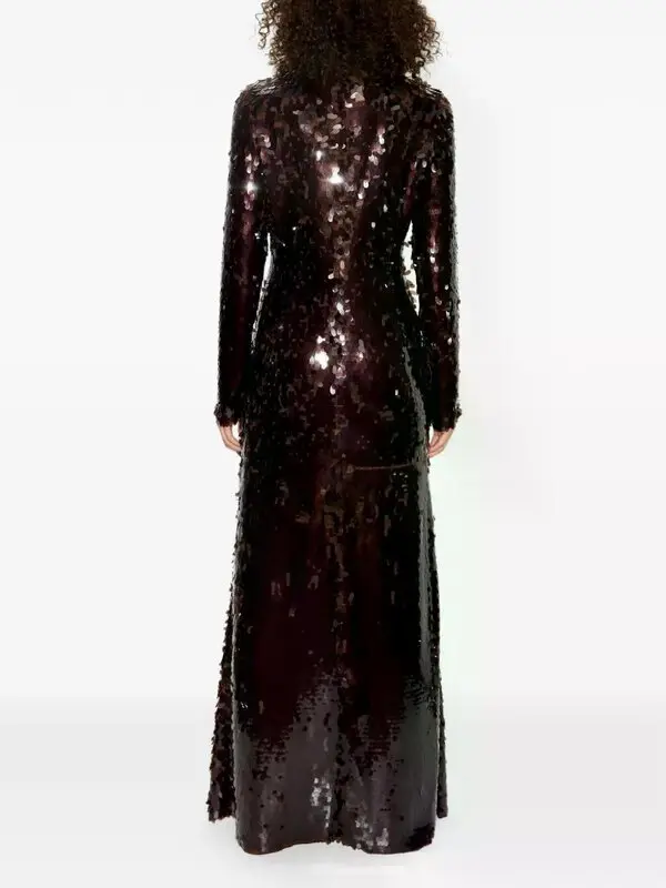 SIMONMILLER Sculpted Sequin Maxi Dress