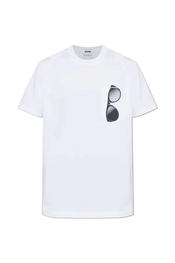 Moschino T-shirt With Pocket - White