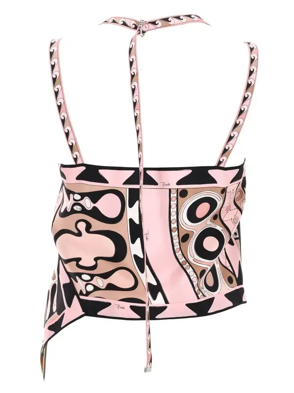 Emilio Pucci Printed Halter Neck Top