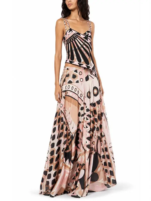 Emilio Pucci Printed Halter Neck Top