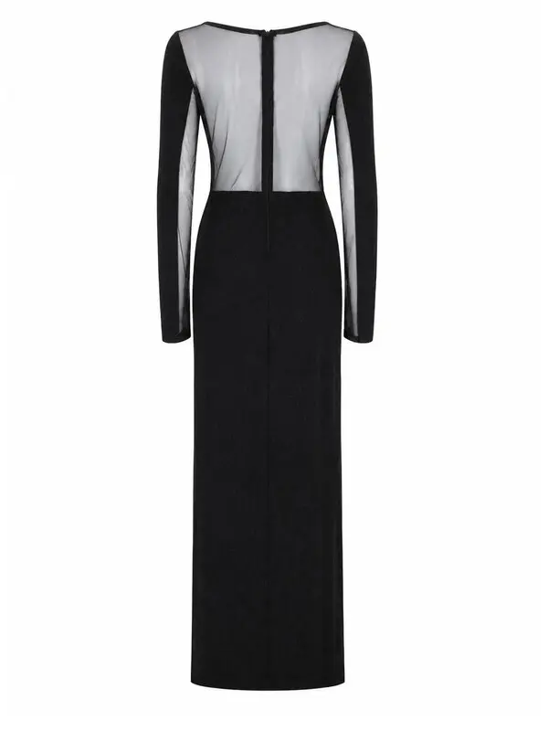 JOSHE Abito Lungo Con Inserti In Tulle