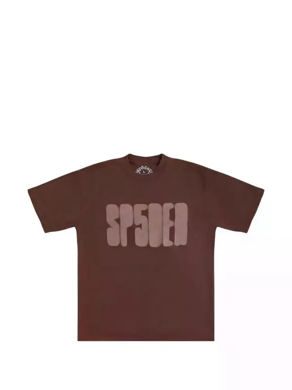 SP5DER Focused Logo-print T-shirt - Brown