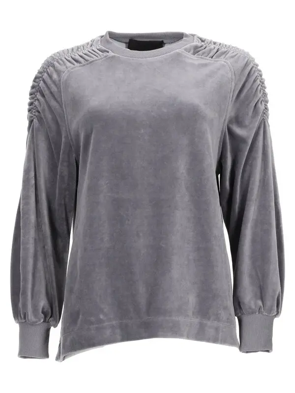 Alberta Ferretti Velour Sweatshirt - Grey