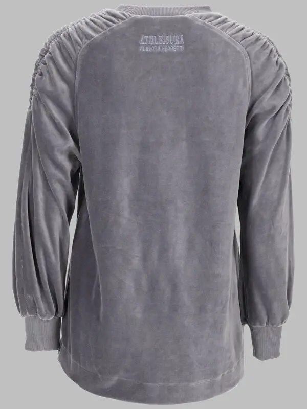 Alberta Ferretti Velour Sweatshirt