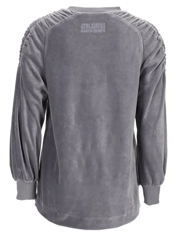 Alberta Ferretti Velour Sweatshirt