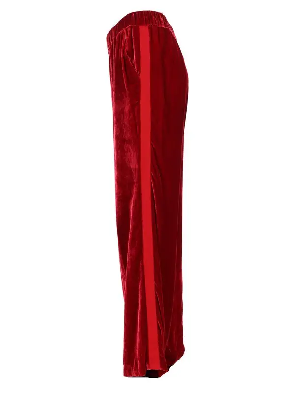 P.a.r.o.s.h Velvet Viscose Silk Blend Trousers