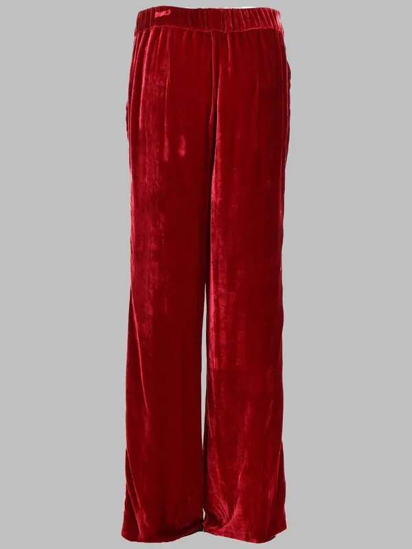 P.a.r.o.s.h Velvet Viscose Silk Blend Trousers