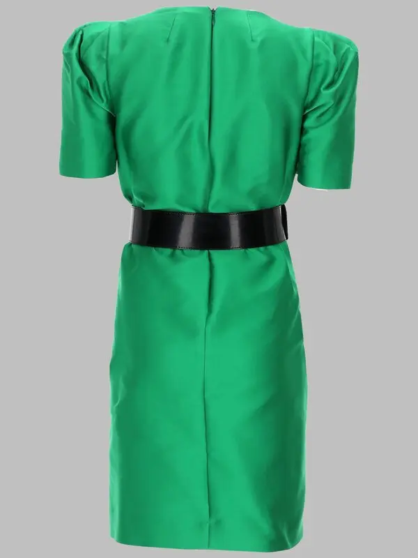 P.a.r.o.s.h Satin Belted Dress