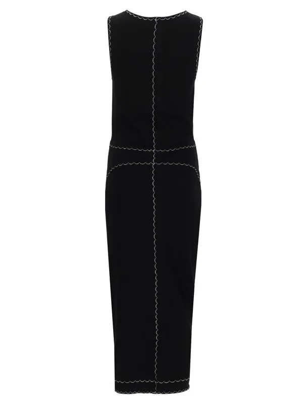 Alexander McQueen Viscose Dress With Zip Detail