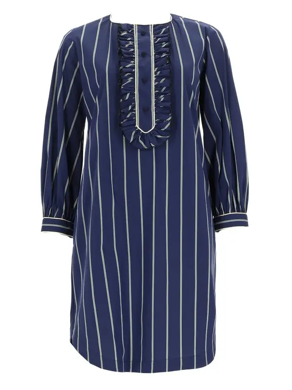 FAY Abito Midi In Cotone - Blue