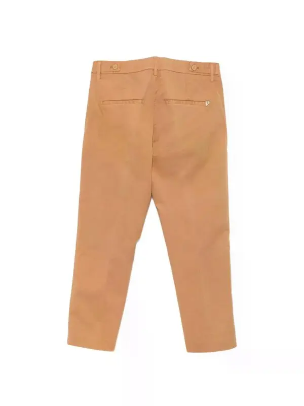 DONDUP Logo Plaque Cotton Trousers