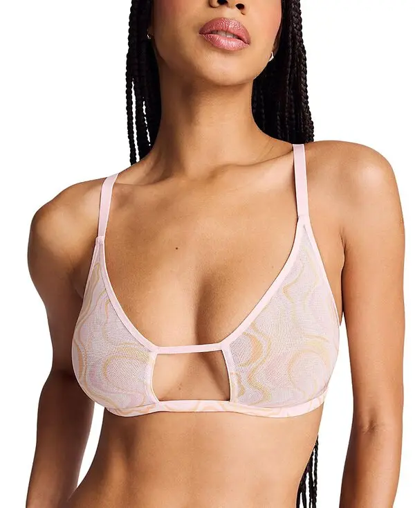 NEGATIVE Sieve Cutout Bra - Shell Swirl