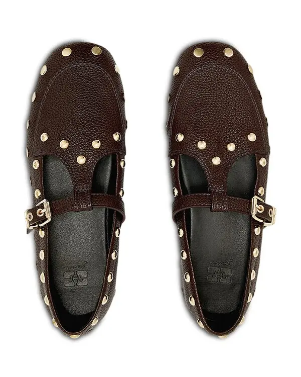 GANNI Mary Jenny Stud Moccasins