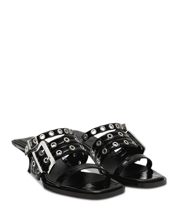 GANNI Buckle Strap Mules