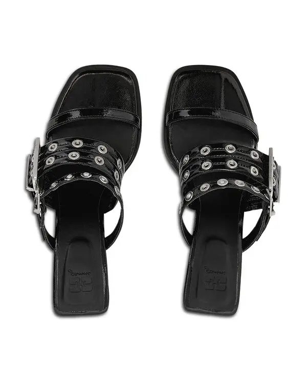 GANNI Buckle Strap Mules