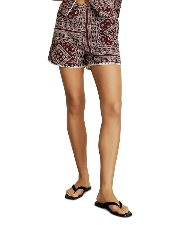 Veronica Beard Tennison Shorts - Raisin/dove