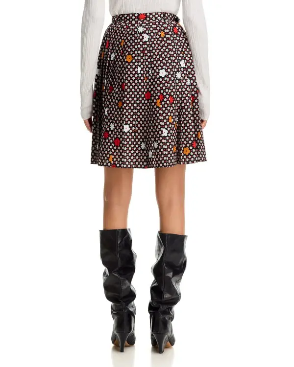 MAISON MARGIELA Pleated Floral Skirt