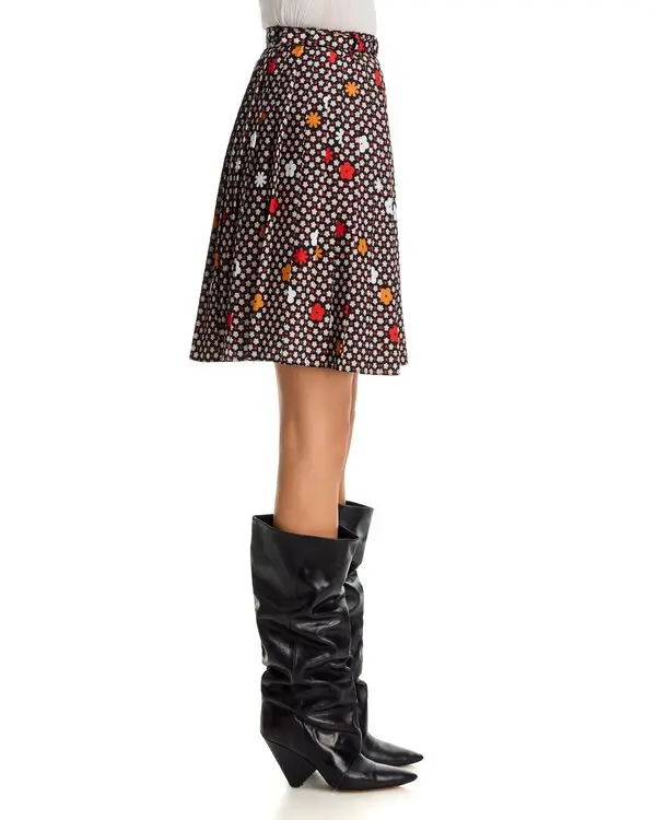 MAISON MARGIELA Pleated Floral Skirt