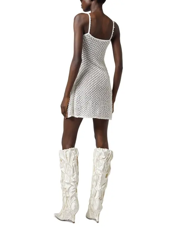 Giuseppe Di Morabito Mini Sweetheart Neck Knit Dress