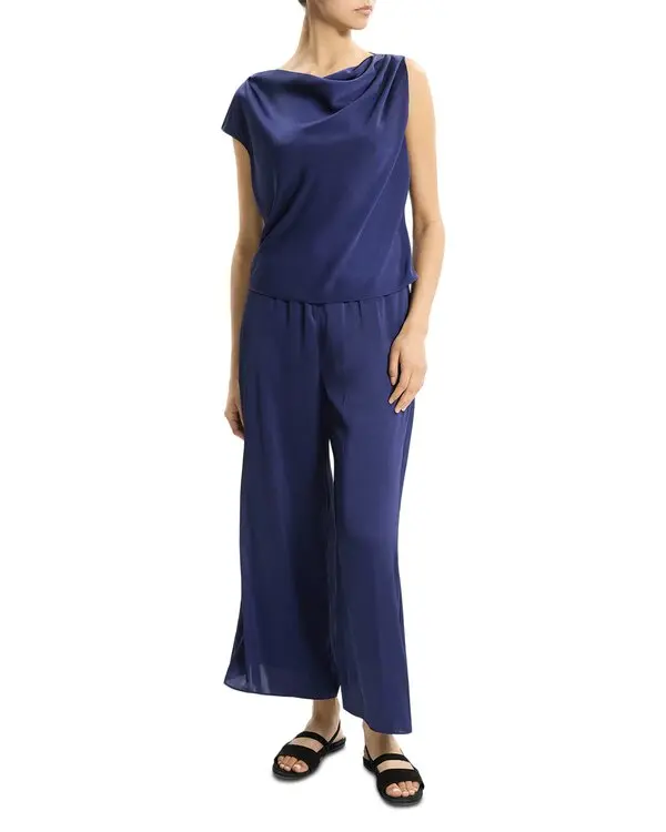 Theory Split Sleeve Cowl Neck Top