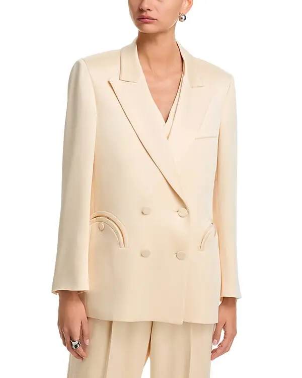 BLAZÉ MILANO Novals Feral Glet Blazer - Ivory