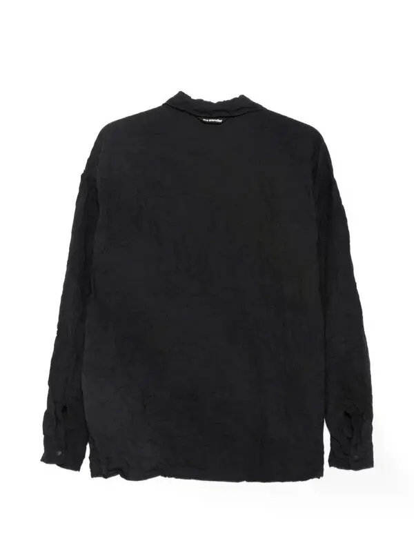 AND WANDER Crinkled-effect Shirt