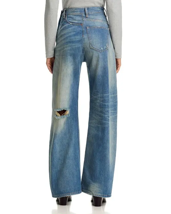 MAISON MARGIELA Distressed Wide-leg Jeans