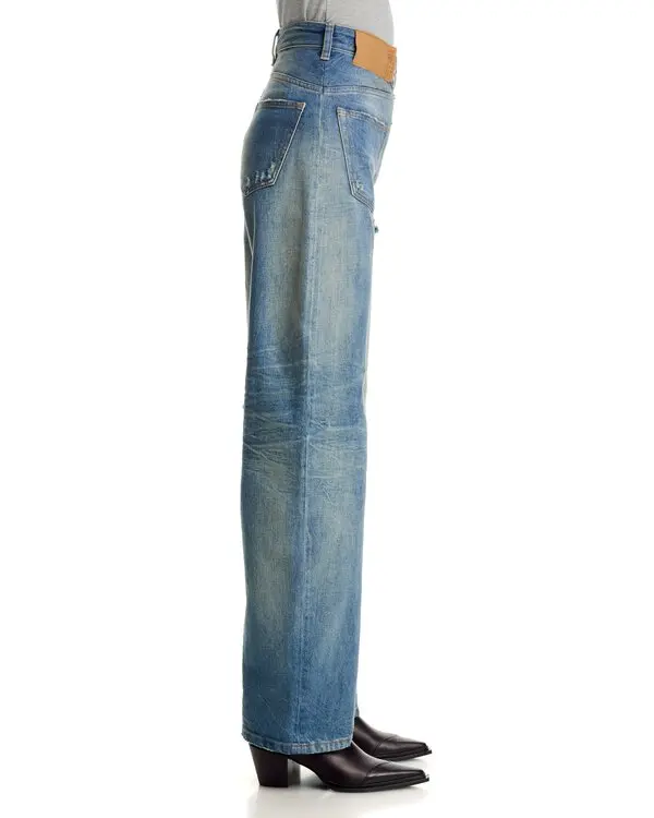 MAISON MARGIELA Distressed Wide-leg Jeans