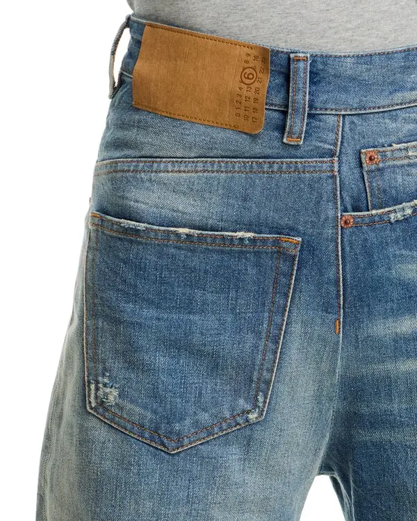 MAISON MARGIELA Distressed Wide-leg Jeans