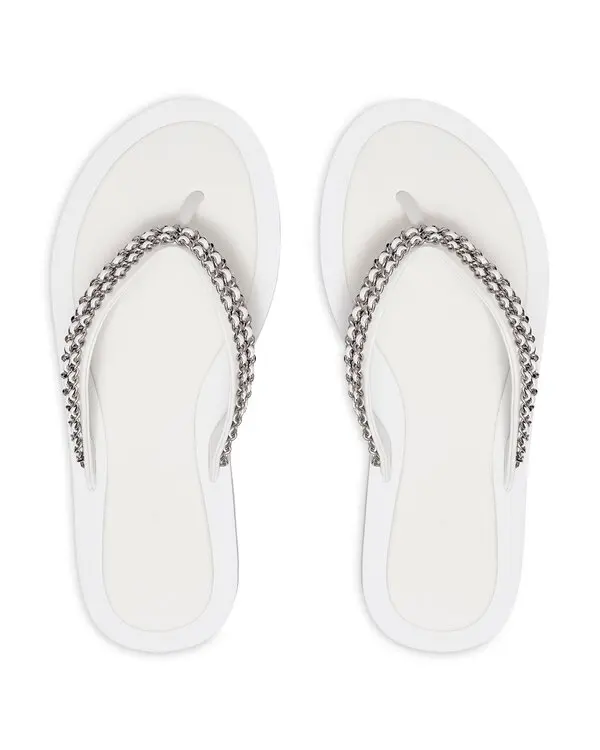 Tory Burch Kira Chain Detail Flip Flops