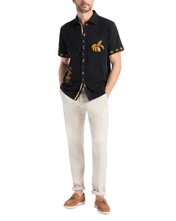 Robert Graham Golden Jungle Short Sleeve Knit Shirt