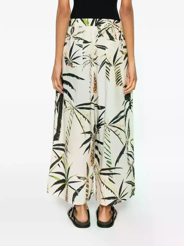 PSOPHIA Palm Tree-print Drawstring Trousers