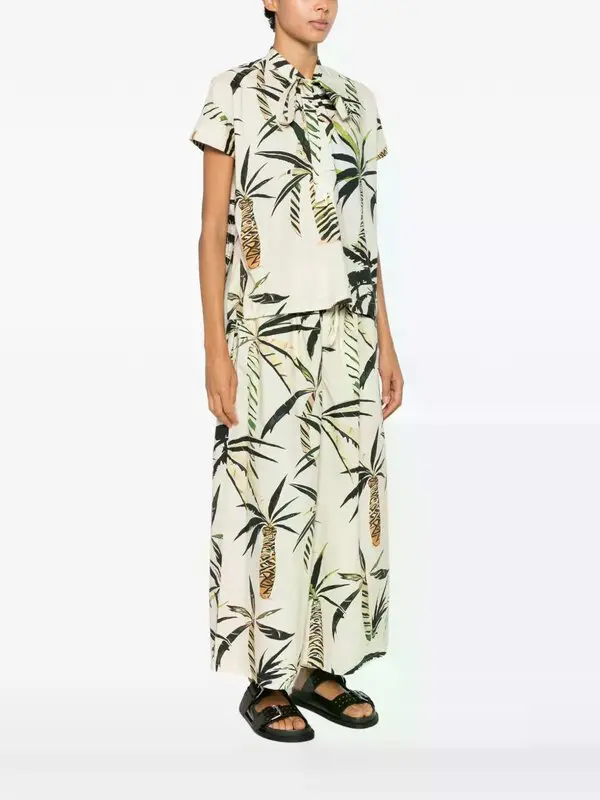 PSOPHIA Printed Bow Detail Shirt