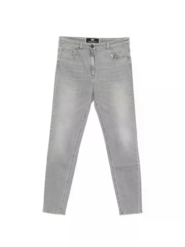Elisabetta Franchi Logo Plaque Skinny Jeans - Grey