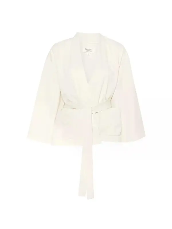 PSOPHIA Belted Wide-sleeve Jacket