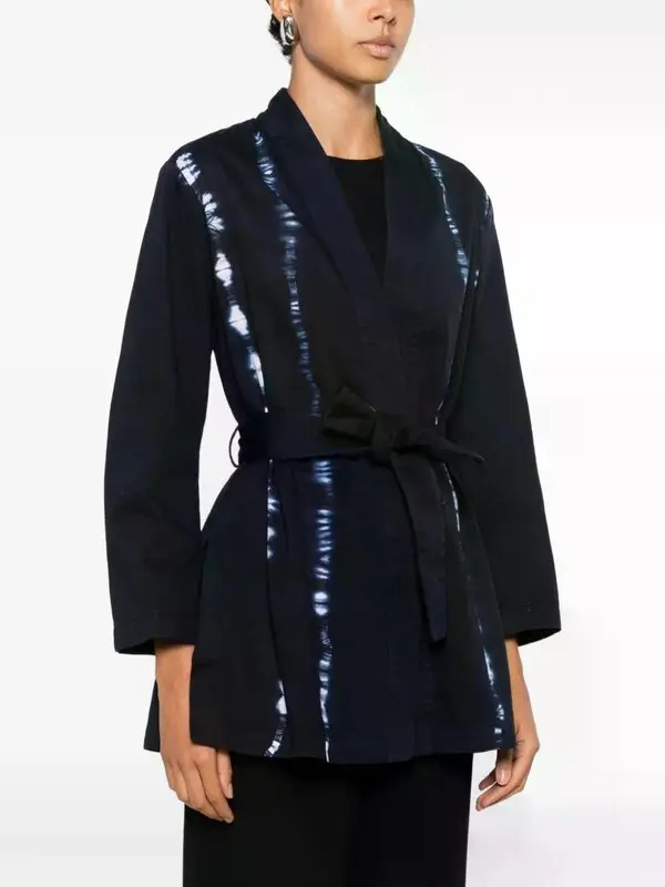 Momoni Eugenie Tie-dye Belted Coat