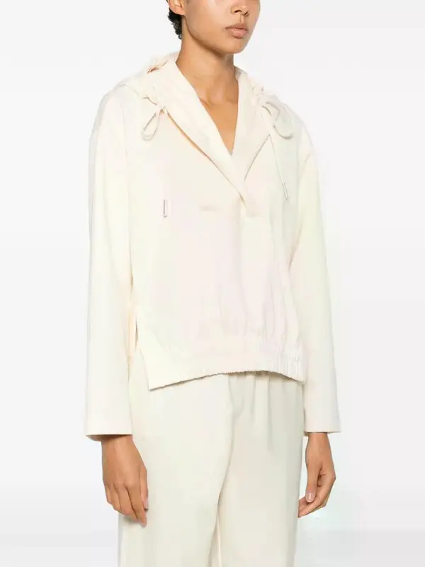 PSOPHIA Drawstring Hood Hoodie - Neutrals