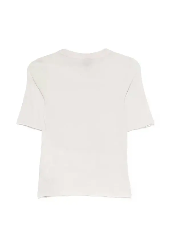 Just Cavalli Graphic Print Raw-edge T-shirt