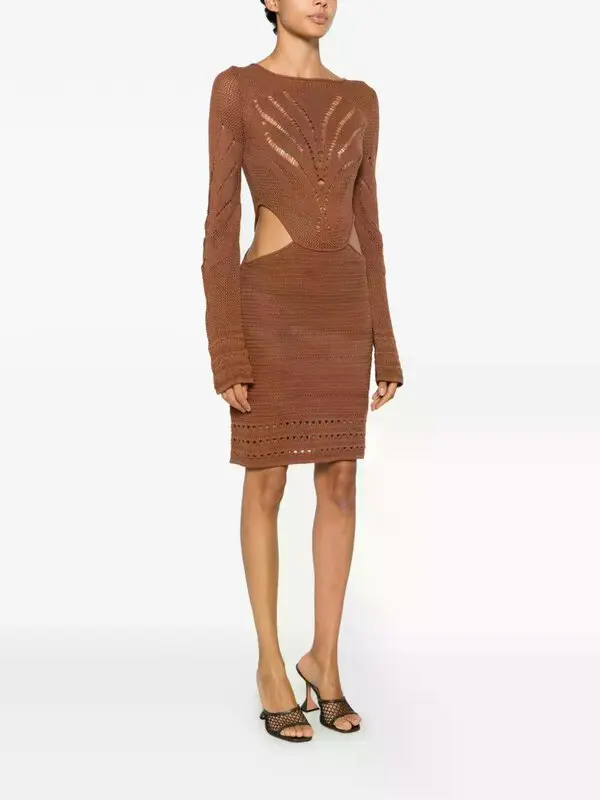 Just Cavalli Crochet-knit Mini Dress