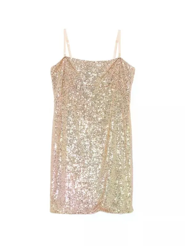 Just Cavalli Sequinned Mini Dress - Gold