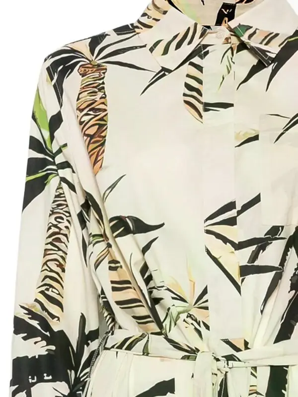 PSOPHIA Printed Midi Shirt Dress - Neutrals