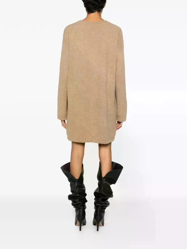 Just Cavalli Logo Intarsia Knitted Mini Dress