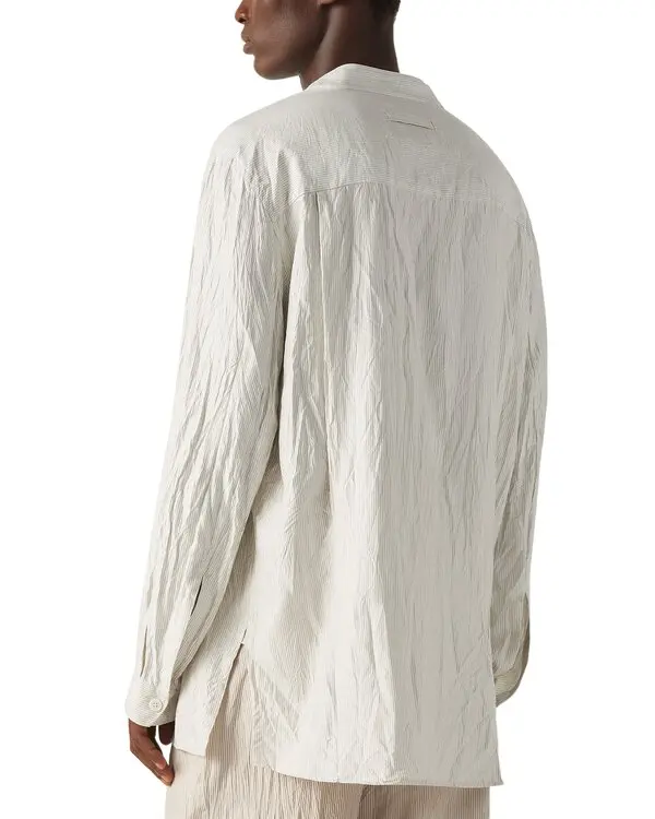 Zegna Striped Silk Shirt
