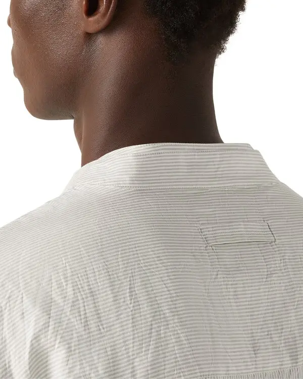Zegna Striped Silk Shirt