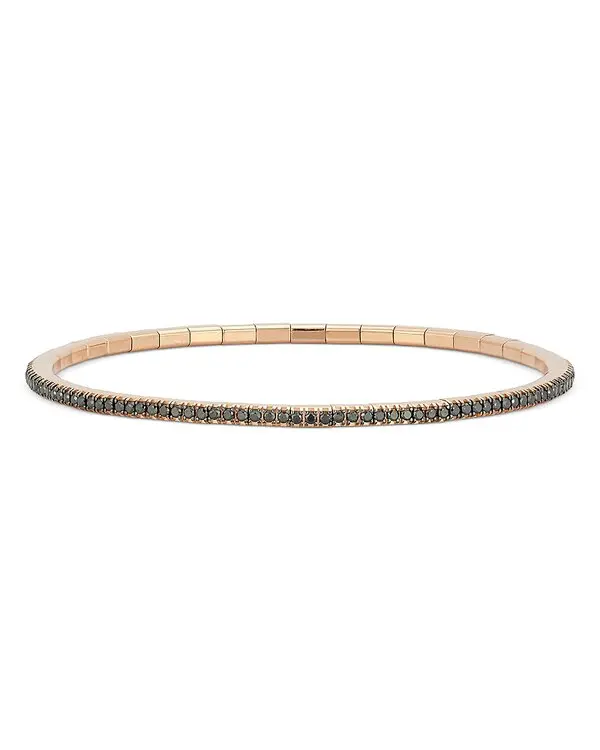DEMEGLIO 18k Rose Gold Diamond Extensible Bracelet, 1.44 Tcw - Black