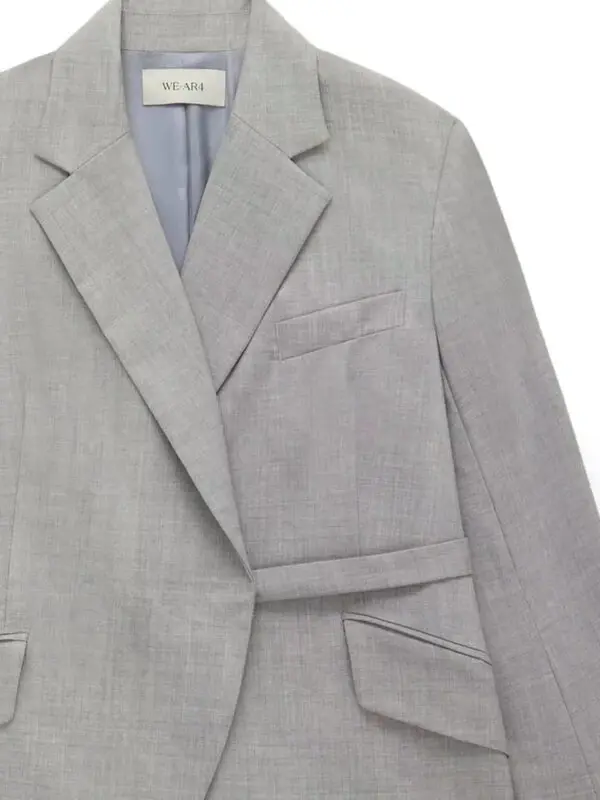 WE-AR4 Single-breasted Blazer - Grey
