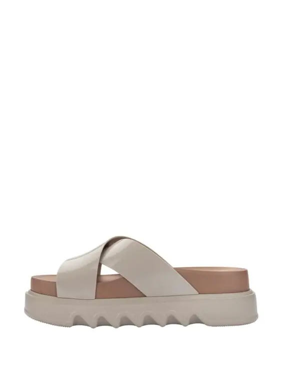 Melissa Cozy Cross Platform Sandals - Beige/brown