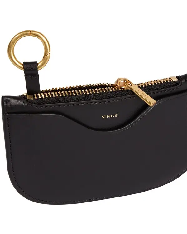 Vince Half Moon Leather Card Case